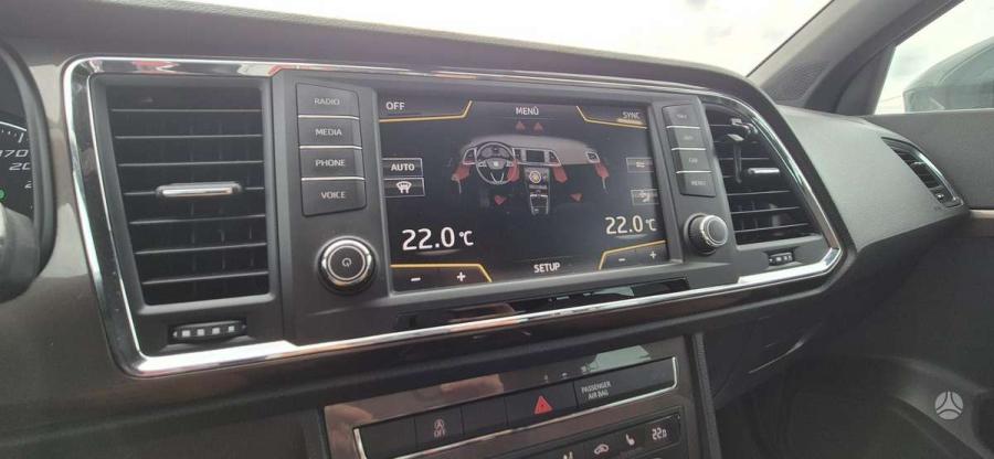 Pelēks SEAT Ateca 2017 Kauņa, ar dzinēja tilpumu 1.97 L un nobraukumu 290 tūkst. km par 11550 €, foto 11 vietnē AUTOMOTO.COM.LV