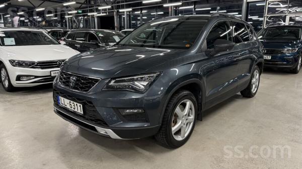 Grey SEAT Ateca 2018 in Riga, with an engine capacity of 1.60 L and mileage of 158 thousand km for 12900 €, photo 1 on AUTOMOTO.COM.LV