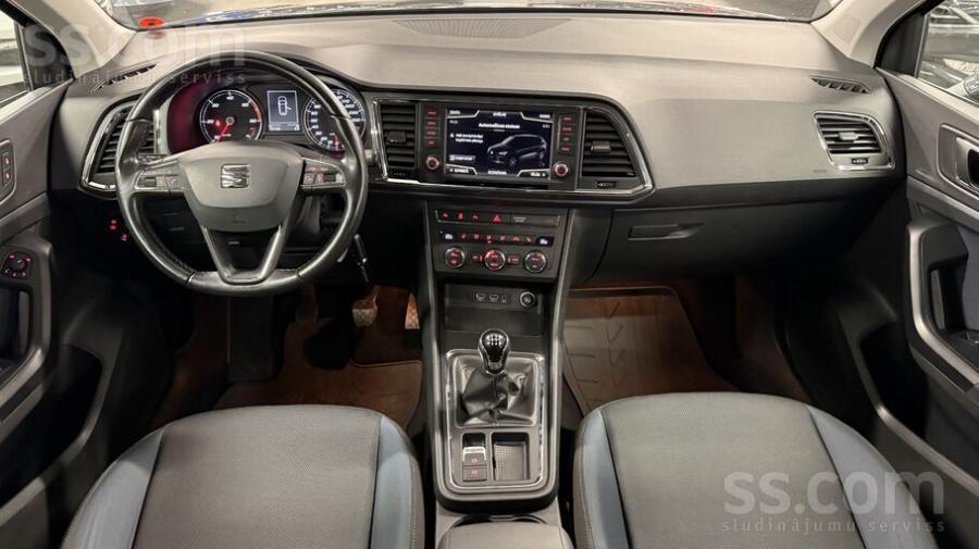 Pelēks SEAT Ateca 2018 Rīga, ar dzinēja tilpumu 1.60 L un nobraukumu 158 tūkst. km par 12900 €, foto 16 vietnē AUTOMOTO.COM.LV