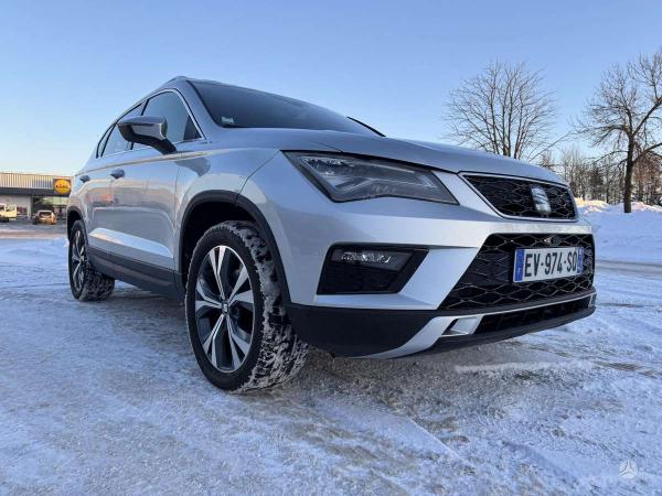 Pelēks SEAT Ateca 2018 Kauņa, ar dzinēja tilpumu 1.97 L un nobraukumu 190 tūkst. km par 15699 €, foto  vietnē AUTOMOTO.COM.LV