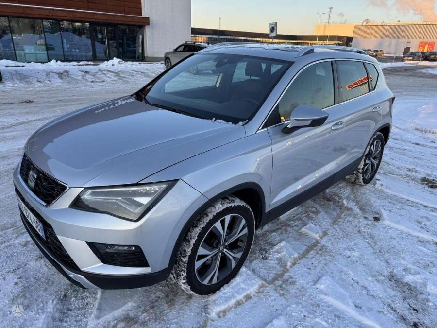 Grey SEAT Ateca 2018 in Kaunas, with an engine capacity of 1.97 L and mileage of 190 thousand km for 15699 €, photo 2 on AUTOMOTO.COM.LV