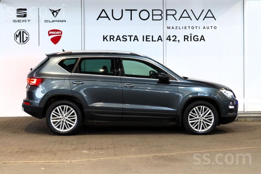 Grey SEAT Ateca 2018 in Riga, with an engine capacity of 2.00 L and mileage of 103 thousand km for 18490 €, photo 6 on AUTOMOTO.COM.LV