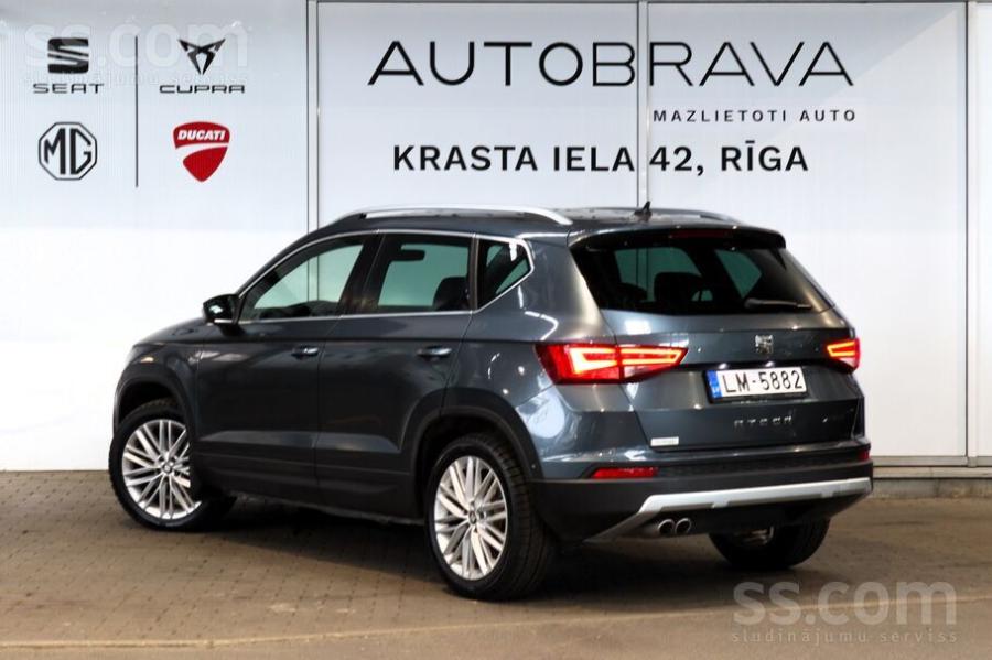 Grey SEAT Ateca 2018 in Riga, with an engine capacity of 2.00 L and mileage of 103 thousand km for 18490 €, photo 7 on AUTOMOTO.COM.LV
