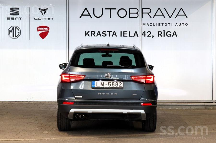 Grey SEAT Ateca 2018 in Riga, with an engine capacity of 2.00 L and mileage of 103 thousand km for 18490 €, photo 8 on AUTOMOTO.COM.LV