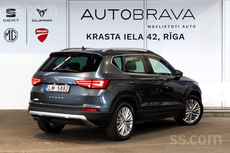 Grey SEAT Ateca 2018 in Riga, with an engine capacity of 2.00 L and mileage of 103 thousand km for 18490 €, photo 9 on AUTOMOTO.COM.LV