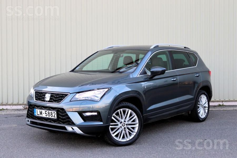 Grey SEAT Ateca 2018 in Riga, with an engine capacity of 2.00 L and mileage of 103 thousand km for 18490 €, photo 33 on AUTOMOTO.COM.LV