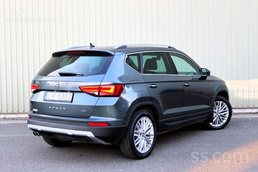 Grey SEAT Ateca 2018 in Riga, with an engine capacity of 2.00 L and mileage of 103 thousand km for 18490 €, photo 34 on AUTOMOTO.COM.LV