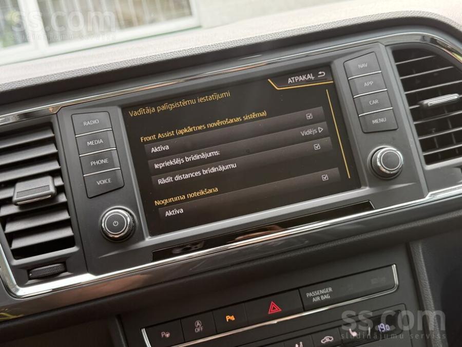 Серый Сеат Ateca 2018 в Тукумс, объемом двигателя 2.00 л и пробегом 200 тыс. км за 11999 €, фото 20 на AUTOMOTO.COM.LV