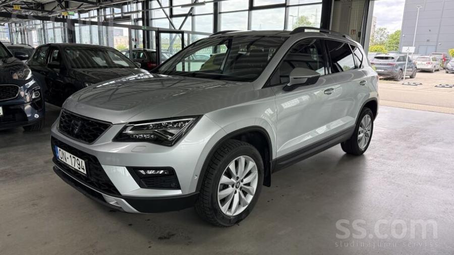 Grey SEAT Ateca 2019 in Riga, with an engine capacity of 1.60 L and mileage of 158 thousand km for 12900 €, photo 1 on AUTOMOTO.COM.LV