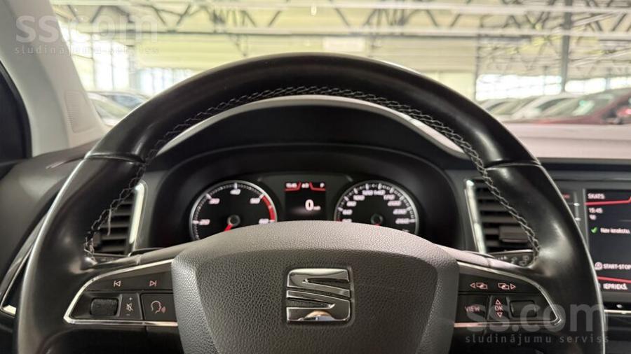 Grey SEAT Ateca 2019 in Riga, with an engine capacity of 1.60 L and mileage of 158 thousand km for 12900 €, photo 20 on AUTOMOTO.COM.LV