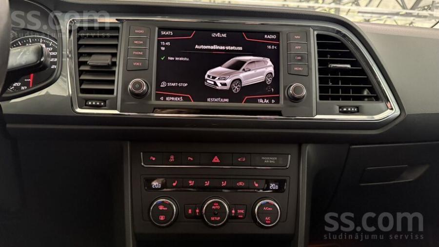 Grey SEAT Ateca 2019 in Riga, with an engine capacity of 1.60 L and mileage of 158 thousand km for 12900 €, photo 22 on AUTOMOTO.COM.LV