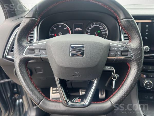 Grey SEAT Ateca 2019 in Riga, with an engine capacity of 2.00 L and mileage of 263 thousand km for 12990 €, photo 10 on AUTOMOTO.COM.LV