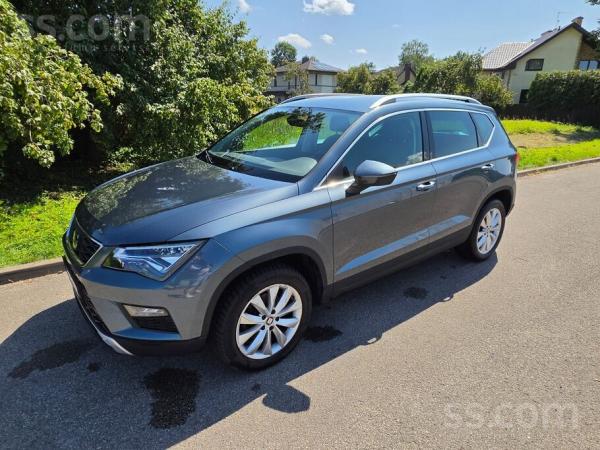Grey SEAT Ateca 2019 in Riga, with an engine capacity of 1.60 L and mileage of 205 thousand km for 12700 €, photo 1 on AUTOMOTO.COM.LV