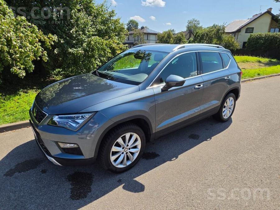 Grey SEAT Ateca 2019 in Riga, with an engine capacity of 1.60 L and mileage of 205 thousand km for 12700 €, photo 1 on AUTOMOTO.COM.LV