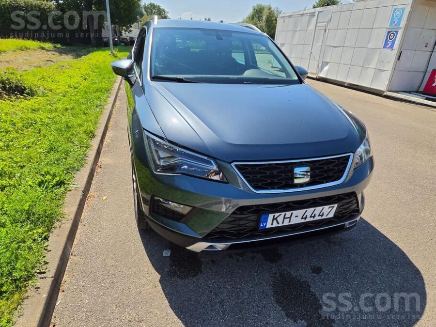 Grey SEAT Ateca 2019 in Riga, with an engine capacity of 1.60 L and mileage of 205 thousand km for 12700 €, photo 3 on AUTOMOTO.COM.LV