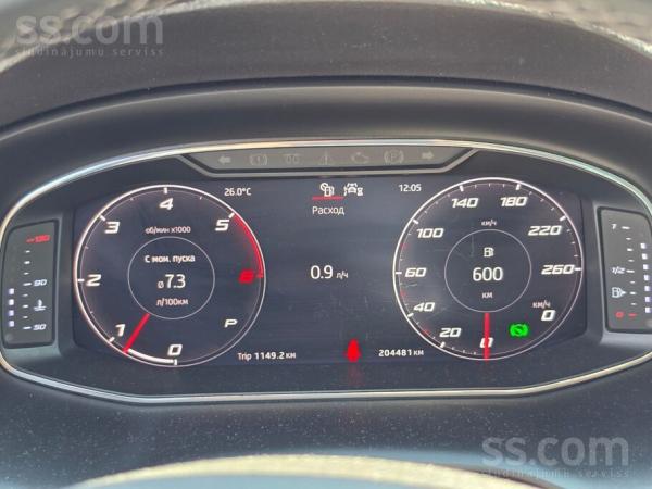 Grey SEAT Ateca 2019 in Riga, with an engine capacity of 1.60 L and mileage of 205 thousand km for 12700 €, photo 6 on AUTOMOTO.COM.LV