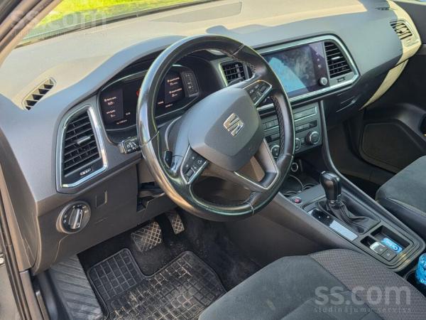 Grey SEAT Ateca 2019 in Riga, with an engine capacity of 1.60 L and mileage of 205 thousand km for 12700 €, photo 8 on AUTOMOTO.COM.LV