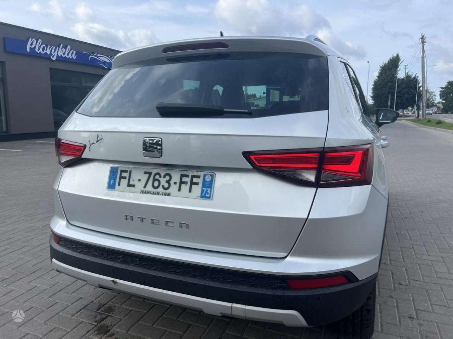 Grey SEAT Ateca 2019 in Taurage, with an engine capacity of 1.97 L and mileage of 205 thousand km for 13800 €, photo 9 on AUTOMOTO.COM.LV