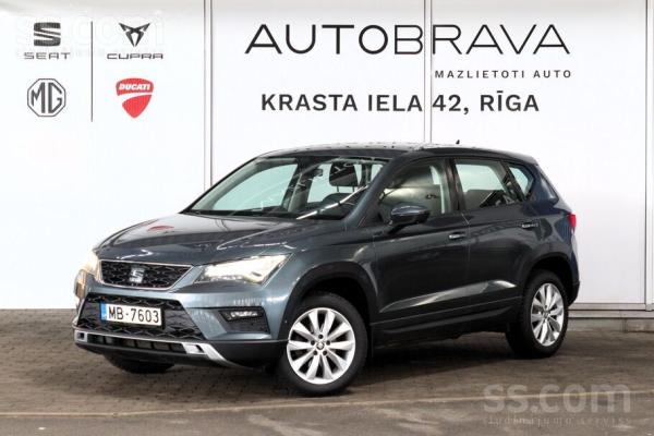 Серый Сеат Ateca 2019 в Рига, объемом двигателя 1.60 л и пробегом 130 тыс. км за 12990 €, фото 1 на AUTOMOTO.COM.LV
