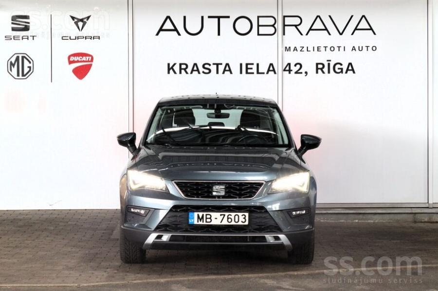 Grey SEAT Ateca 2019 in Riga, with an engine capacity of 1.60 L and mileage of 130 thousand km for 12990 €, photo 3 on AUTOMOTO.COM.LV