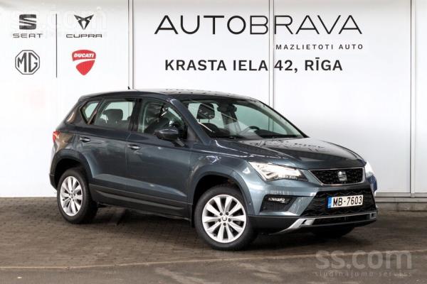 Серый Сеат Ateca 2019 в Рига, объемом двигателя 1.60 л и пробегом 130 тыс. км за 12990 €, фото 3 на AUTOMOTO.COM.LV
