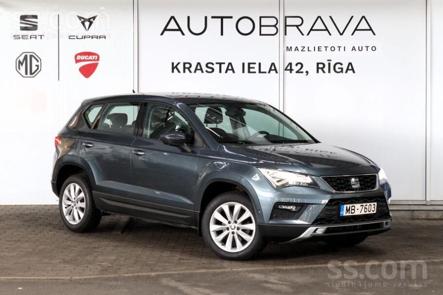 Grey SEAT Ateca 2019 in Riga, with an engine capacity of 1.60 L and mileage of 130 thousand km for 12990 €, photo 4 on AUTOMOTO.COM.LV
