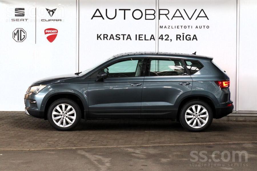 Grey SEAT Ateca 2019 in Riga, with an engine capacity of 1.60 L and mileage of 130 thousand km for 12990 €, photo 5 on AUTOMOTO.COM.LV