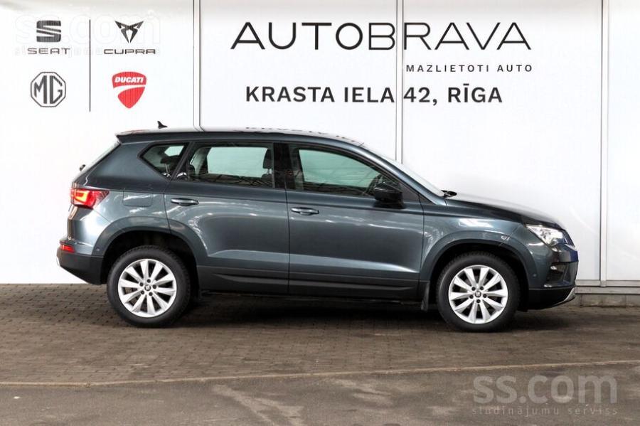 Grey SEAT Ateca 2019 in Riga, with an engine capacity of 1.60 L and mileage of 130 thousand km for 12990 €, photo 6 on AUTOMOTO.COM.LV