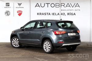 Grey SEAT Ateca 2019 in Riga, with an engine capacity of 1.60 L and mileage of 130 thousand km for 12990 €, photo 7 on AUTOMOTO.COM.LV