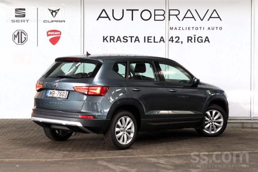 Grey SEAT Ateca 2019 in Riga, with an engine capacity of 1.60 L and mileage of 130 thousand km for 12990 €, photo 9 on AUTOMOTO.COM.LV