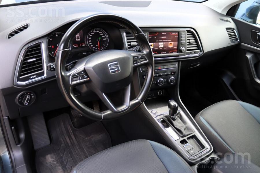 Grey SEAT Ateca 2019 in Riga, with an engine capacity of 1.60 L and mileage of 130 thousand km for 12990 €, photo 10 on AUTOMOTO.COM.LV