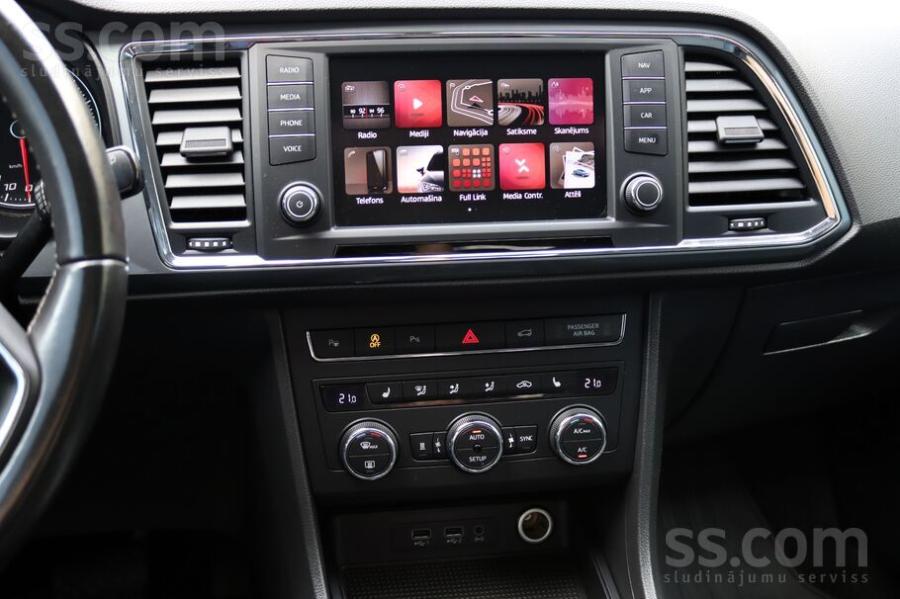 Grey SEAT Ateca 2019 in Riga, with an engine capacity of 1.60 L and mileage of 130 thousand km for 12990 €, photo 13 on AUTOMOTO.COM.LV