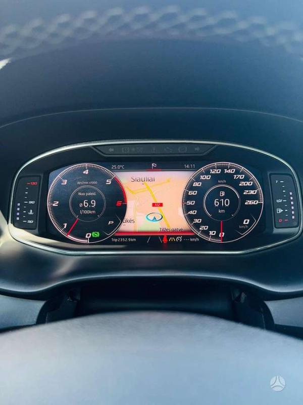 Grey SEAT Ateca 2019 in Siauliai, with an engine capacity of 1.60 L and mileage of 243 thousand km for 12900 €, photo 10 on AUTOMOTO.COM.LV