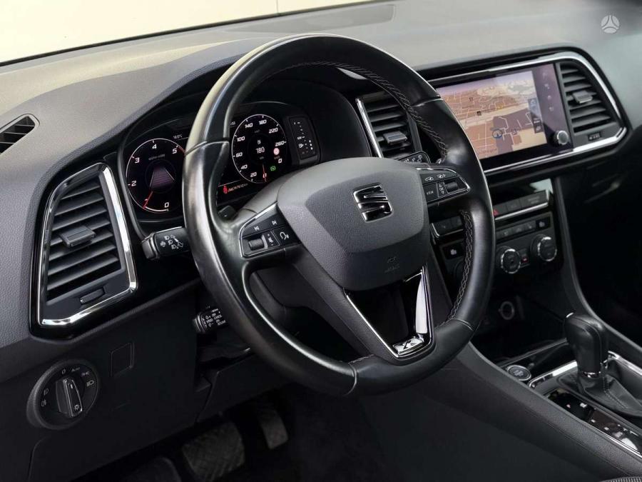 Grey SEAT Ateca 2020 in Kretinga, with an engine capacity of 2.00 L and mileage of 168 thousand km for 18999 €, photo 23 on AUTOMOTO.COM.LV