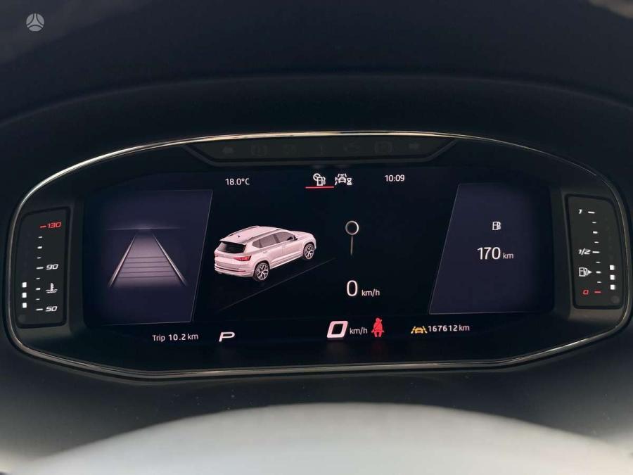 Grey SEAT Ateca 2020 in Kretinga, with an engine capacity of 2.00 L and mileage of 168 thousand km for 18999 €, photo 26 on AUTOMOTO.COM.LV
