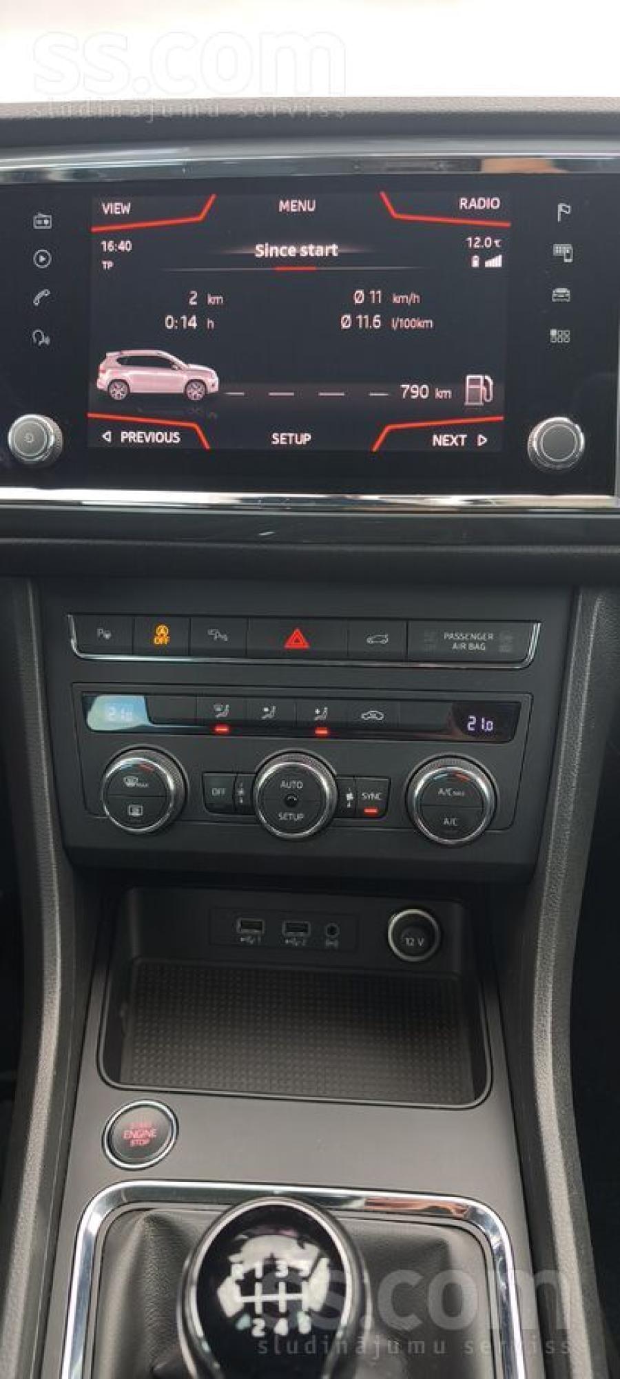 Pelēks SEAT Ateca 2020 Bauska, ar dzinēja tilpumu 1.00 L un nobraukumu 105 tūkst. km par 14300 €, foto 12 vietnē AUTOMOTO.COM.LV