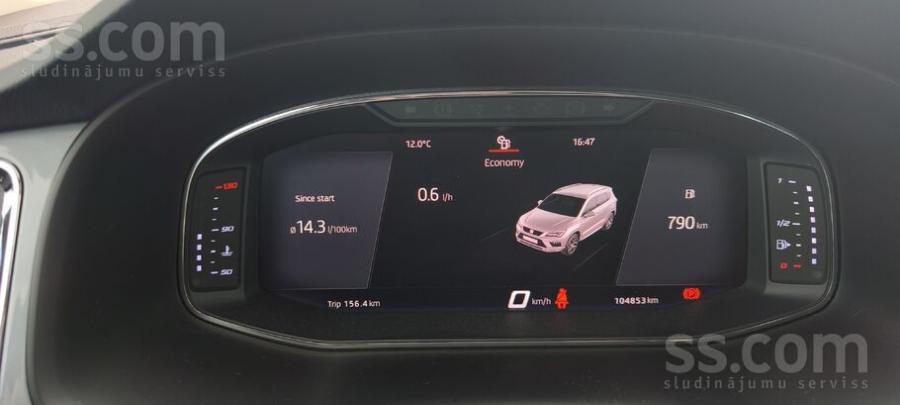 Pelēks SEAT Ateca 2020 Bauska, ar dzinēja tilpumu 1.00 L un nobraukumu 105 tūkst. km par 14300 €, foto 18 vietnē AUTOMOTO.COM.LV