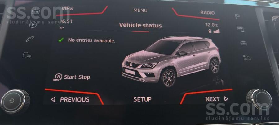 Pelēks SEAT Ateca 2020 Bauska, ar dzinēja tilpumu 1.00 L un nobraukumu 105 tūkst. km par 14300 €, foto 22 vietnē AUTOMOTO.COM.LV
