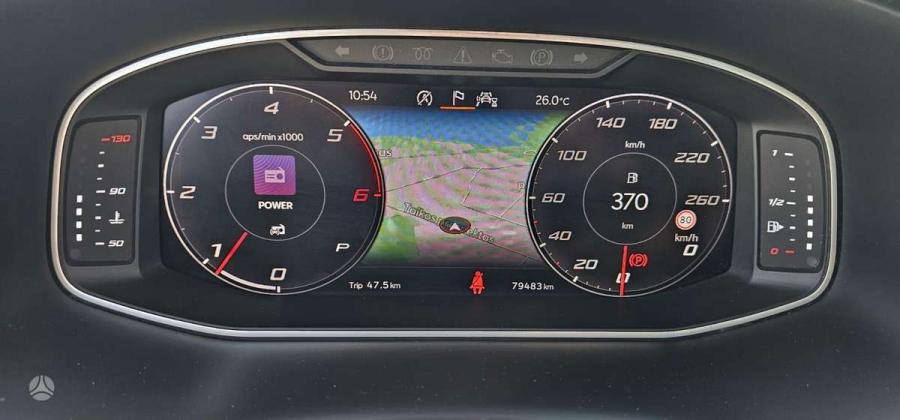 Серый Сеат Ateca 2021 в Каунас, объемом двигателя 1.97 л и пробегом 79 тыс. км за 19550 €, фото 10 на AUTOMOTO.COM.LV