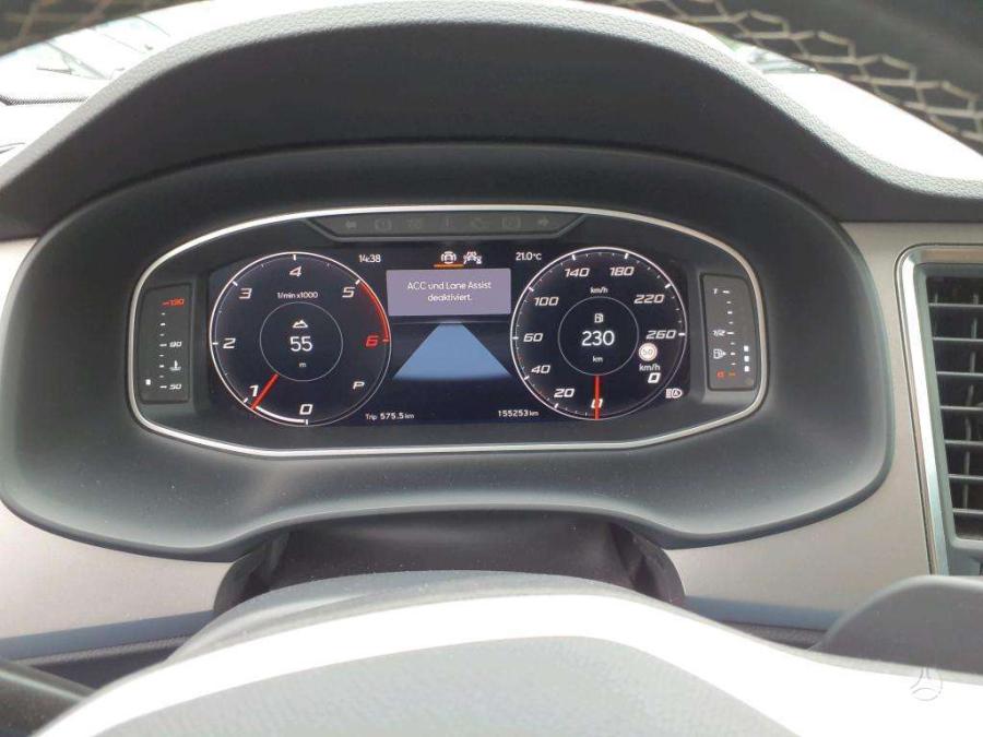Серый Сеат Ateca 2021 в Каунас, объемом двигателя 1.97 л и пробегом 155 тыс. км за 18690 €, фото 10 на AUTOMOTO.COM.LV