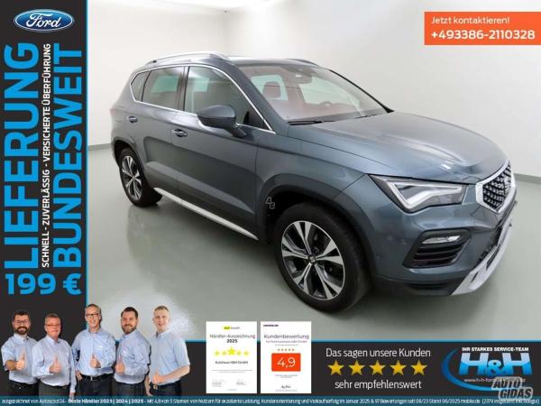 Grey SEAT Ateca 2022 in Kaunas, with an engine capacity of 2.00 L and mileage of 56 thousand km for 31505 €, photo 2 on AUTOMOTO.COM.LV