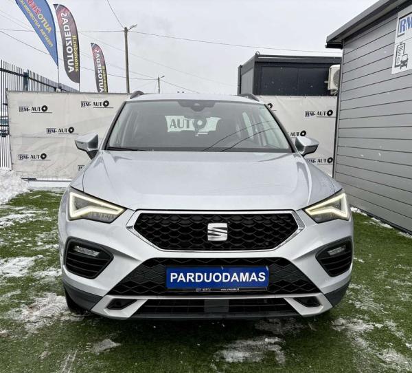 Grey SEAT Ateca 2022 in Panevezys, with an engine capacity of 1.97 L and mileage of 121 thousand km for 17500 €, photo 3 on AUTOMOTO.COM.LV