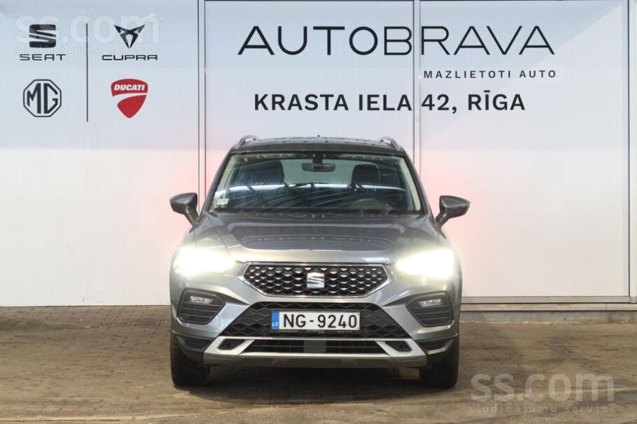Grey SEAT Ateca 2022 in Riga, with an engine capacity of 1.50 L and mileage of 151 thousand km for 16490 €, photo 2 on AUTOMOTO.COM.LV