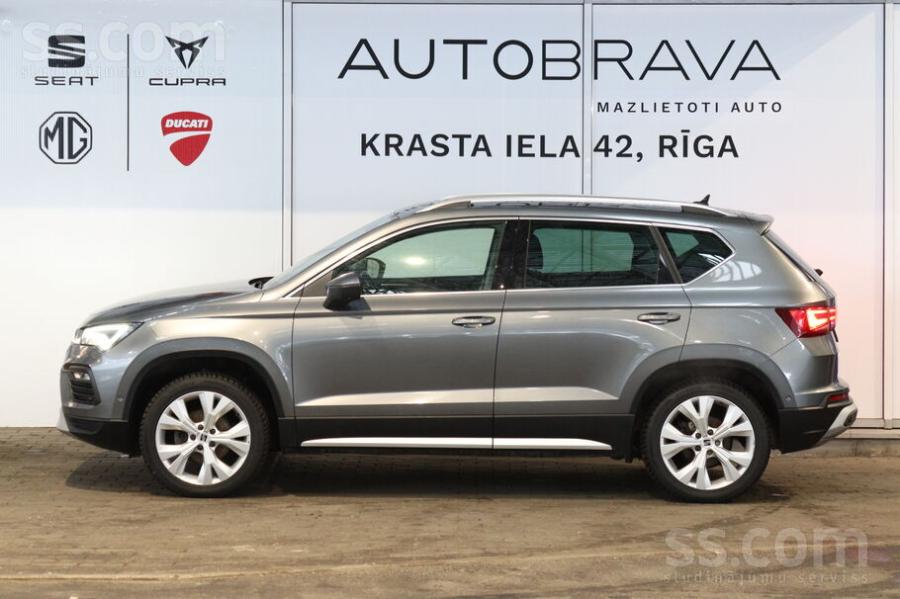 Grey SEAT Ateca 2022 in Riga, with an engine capacity of 1.50 L and mileage of 151 thousand km for 16490 €, photo 4 on AUTOMOTO.COM.LV