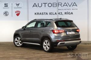 Grey SEAT Ateca 2022 in Riga, with an engine capacity of 1.50 L and mileage of 151 thousand km for 16490 €, photo 8 on AUTOMOTO.COM.LV