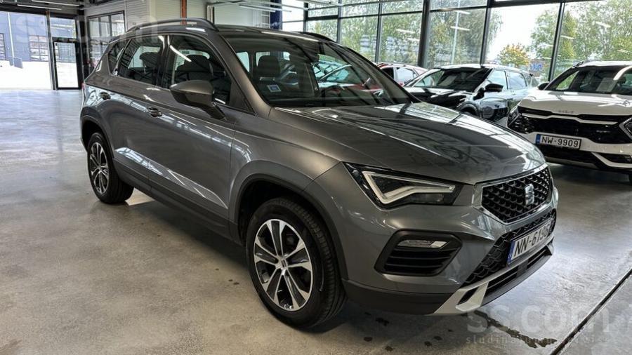 Grey SEAT Ateca 2023 in Riga, with an engine capacity of 1.50 L and mileage of 41 thousand km for 22900 €, photo 6 on AUTOMOTO.COM.LV