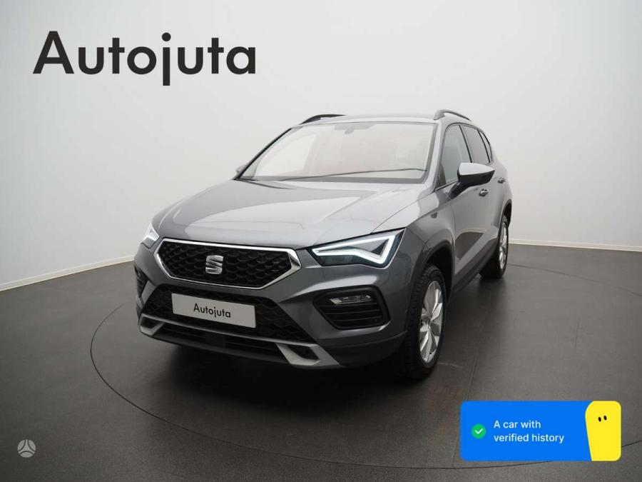 Pelēks SEAT Ateca 2023 Viļņa, ar dzinēja tilpumu 1.50 L un nobraukumu 61 tūkst. km par 22500 €, foto 1 vietnē AUTOMOTO.COM.LV