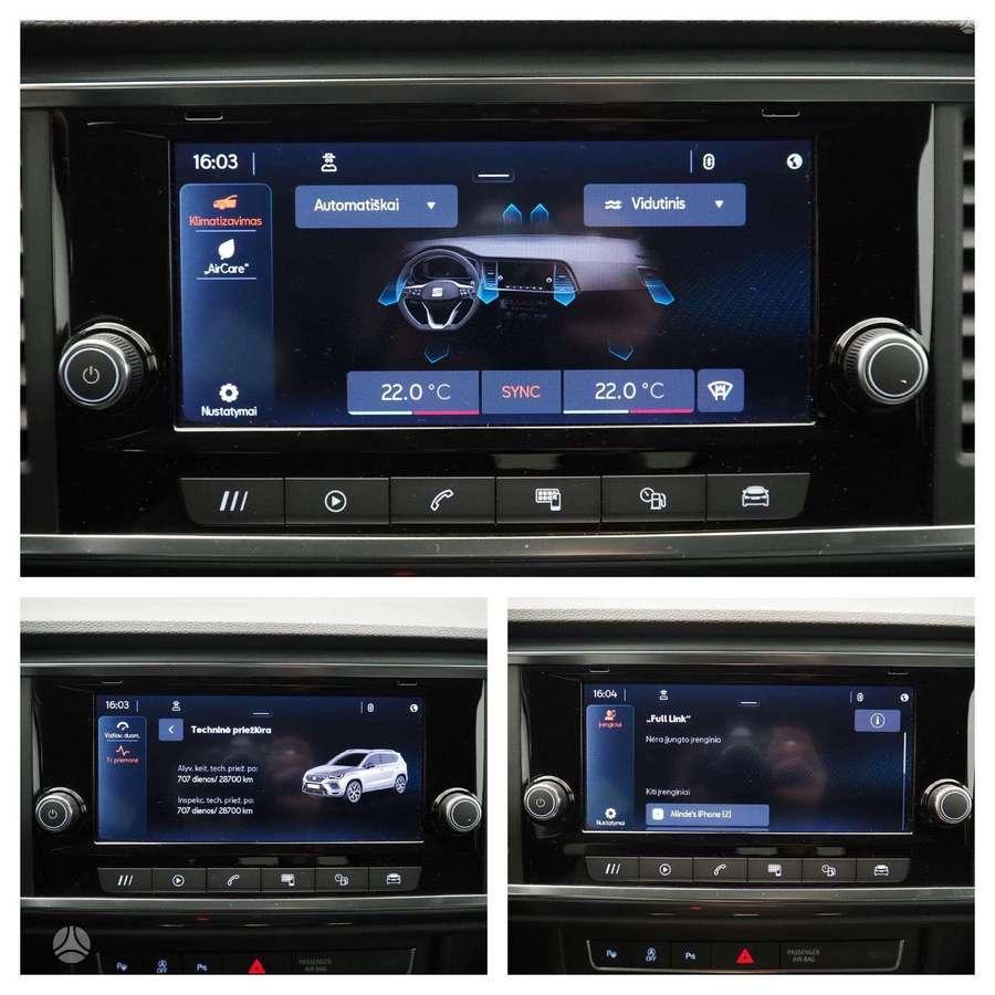 Grey SEAT Ateca 2023 in Vilnius, with an engine capacity of 1.50 L and mileage of 65 thousand km for 21900 €, photo 22 on AUTOMOTO.COM.LV