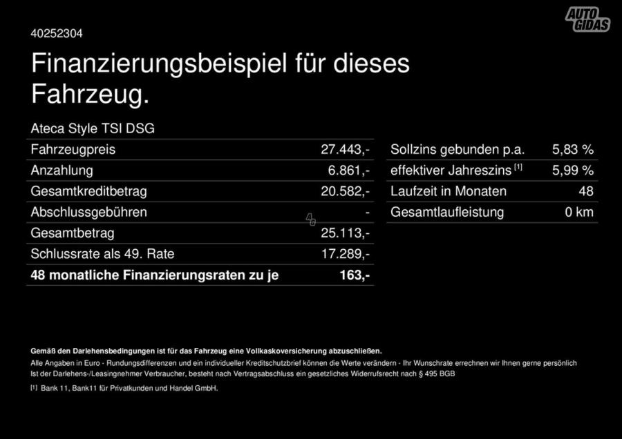 Серый Сеат Ateca 2025 в Каунас, объемом двигателя 1.50 л и пробегом 24 тыс. км за 30540 €, фото 2 на AUTOMOTO.COM.LV