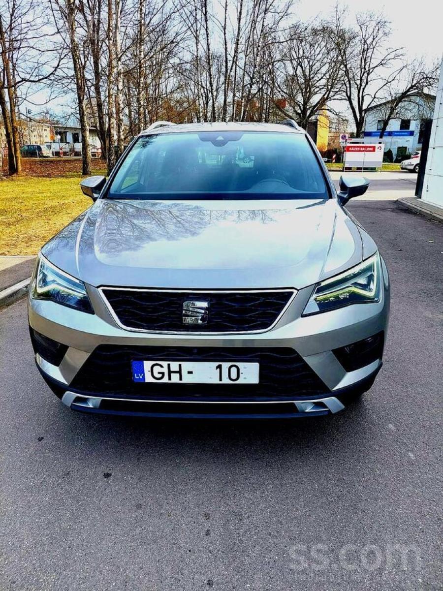 Grey SEAT Ateca 2017 in Riga, with an engine capacity of 2.00 L and mileage of 227 thousand km for 13900 €, photo 1 on AUTOMOTO.COM.LV